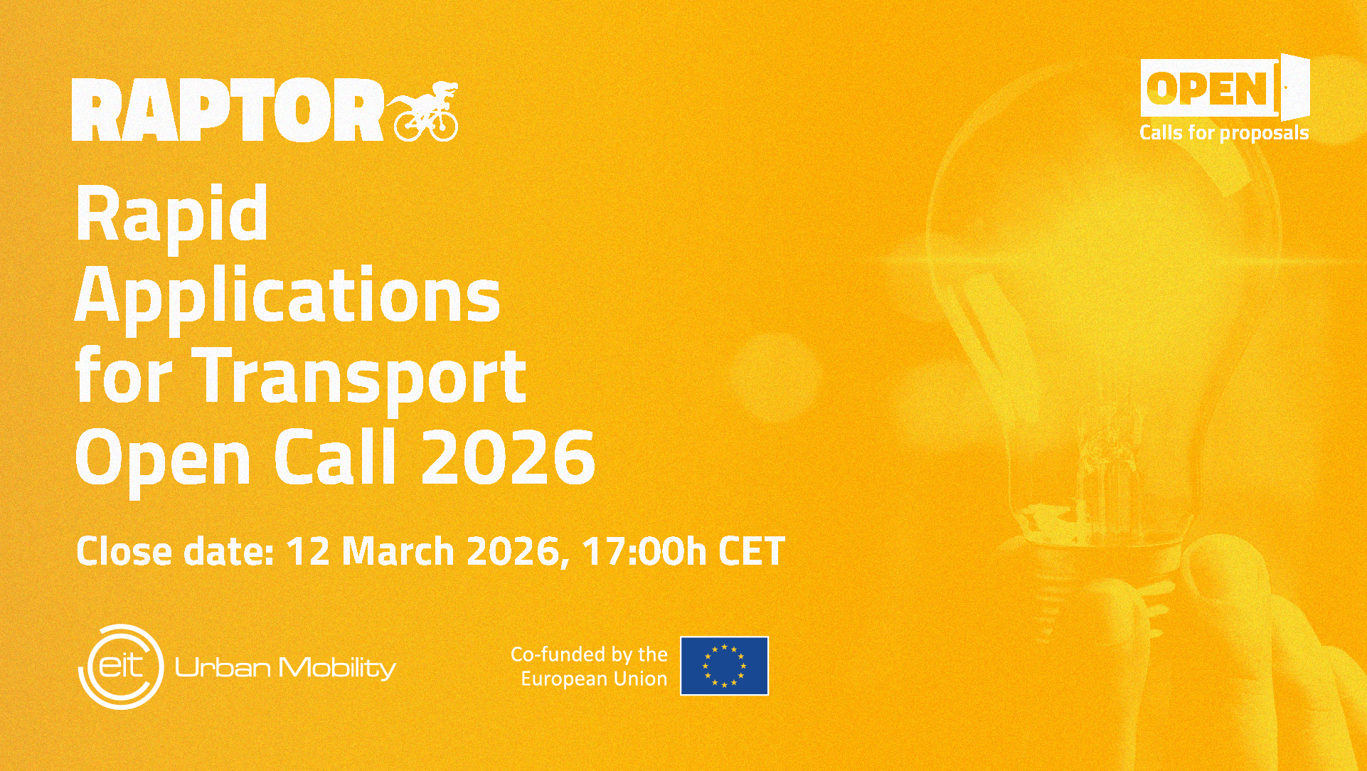 RAPTOR Open Call 2026 | EIT